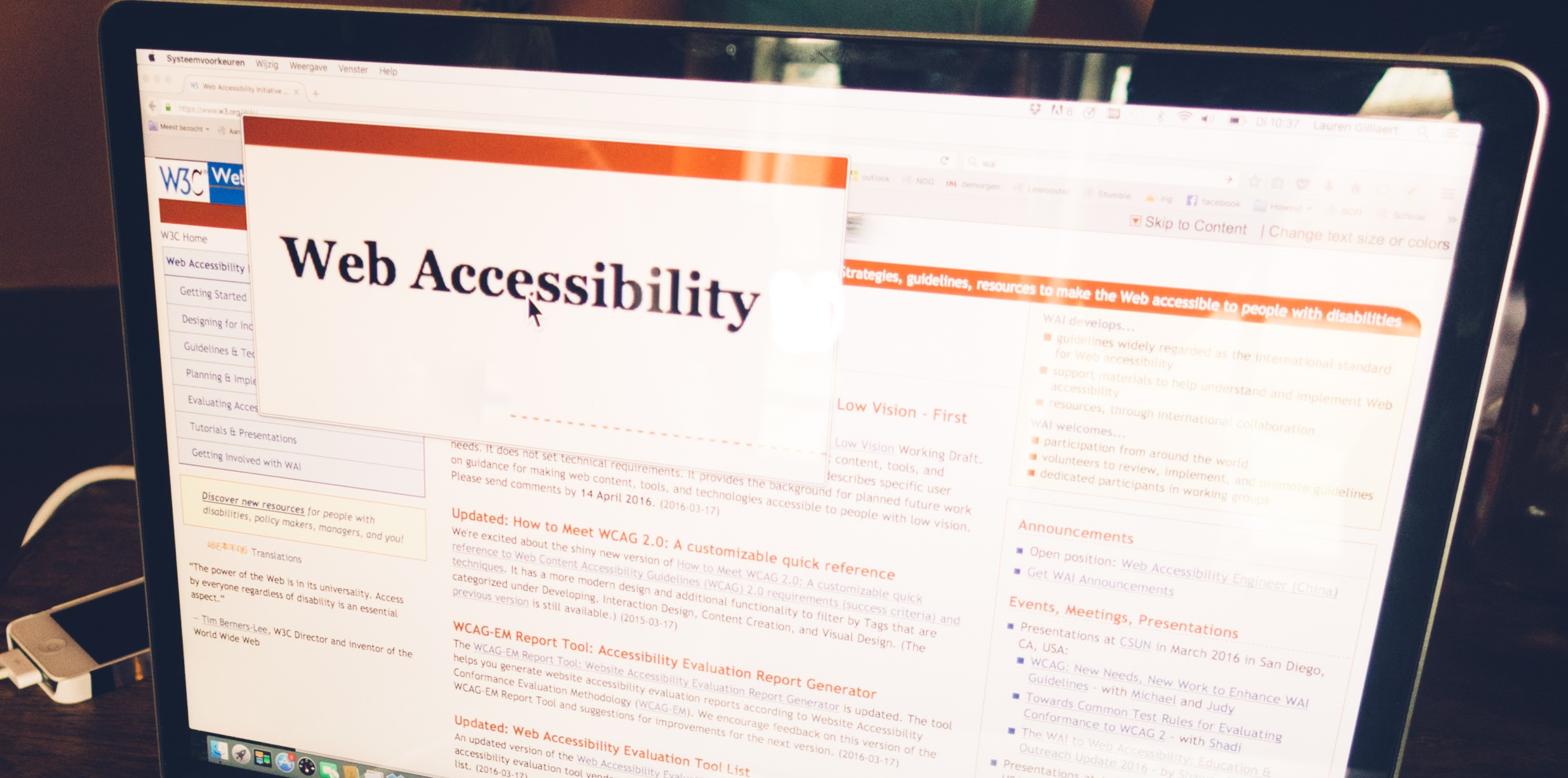 The History and Mission of the Web Accessibility Initiative
